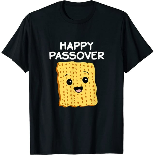 Happy Passover With Cute Matzo Jewish Holiday Passover T-Shirt ...