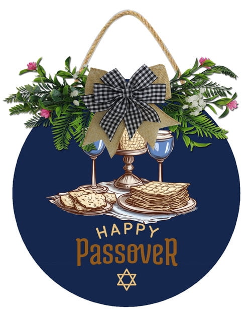 Happy Passover Wooden Sign, Passover Wall Hanging and Decor for Home or ...