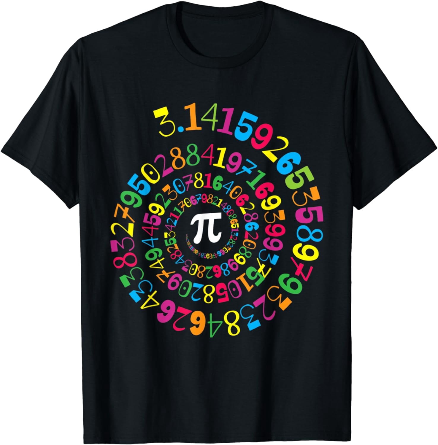 Happy Pi Day 3.14 Mathematic Math Teacher Gift Spiral Pi Day T-Shirt ...