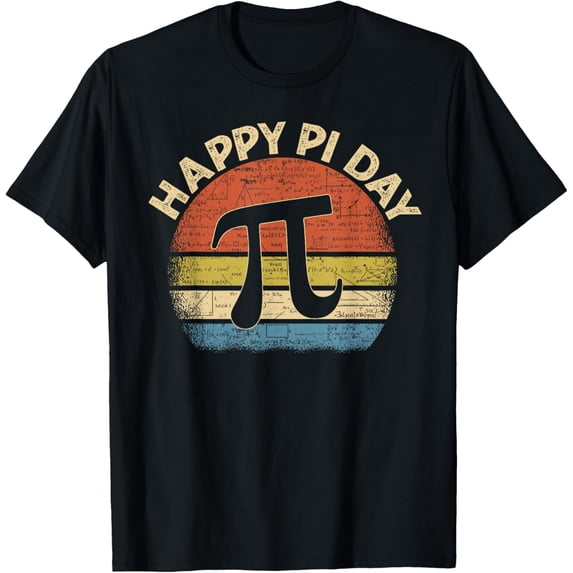 Happy Pi Day Retro 3.14 Pi Number Symbol Funny Math Science Mens T ...