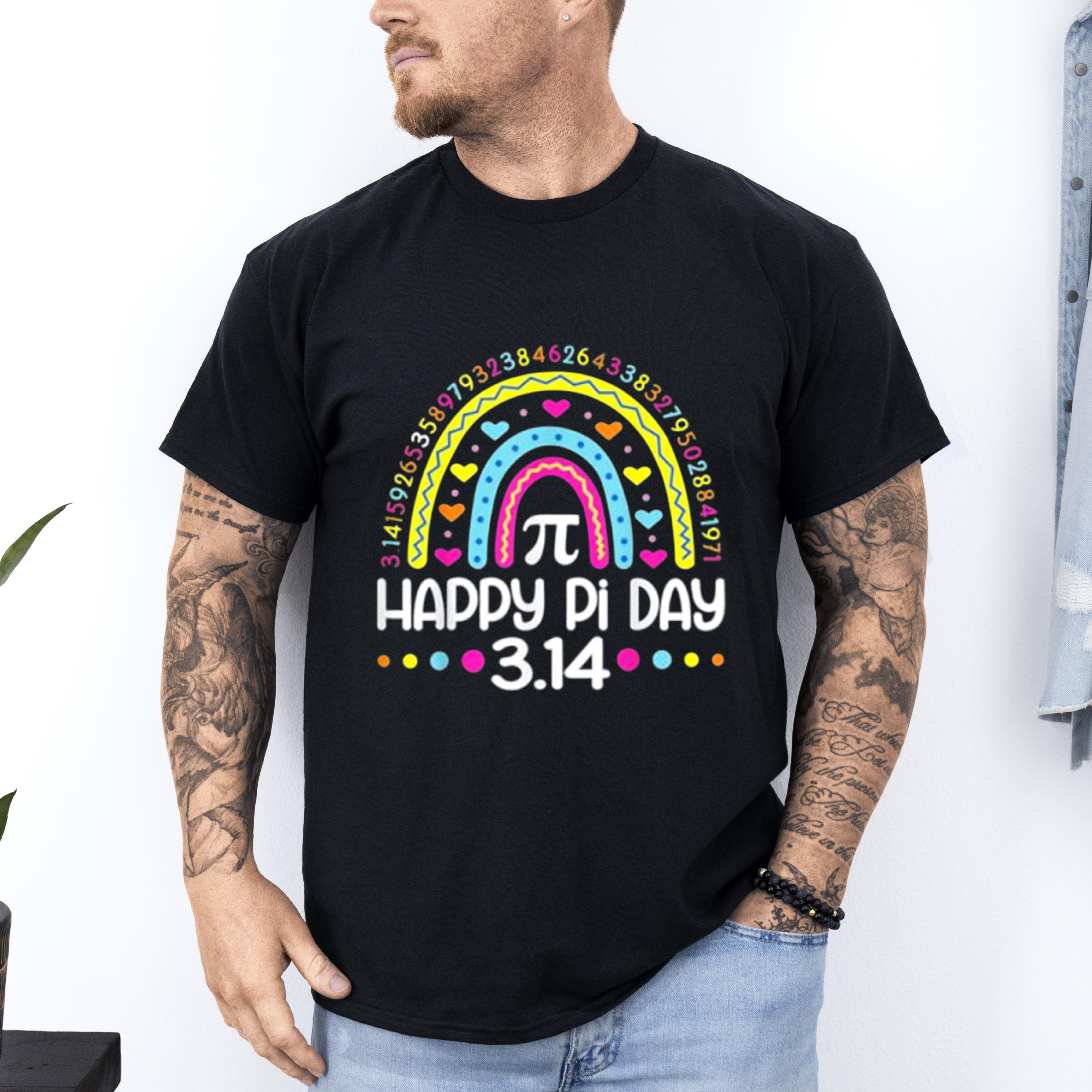 Happy Pi Day Shirt/Sweatshirt/Hoodie Rainbow 3.14 Pi Number Design for ...