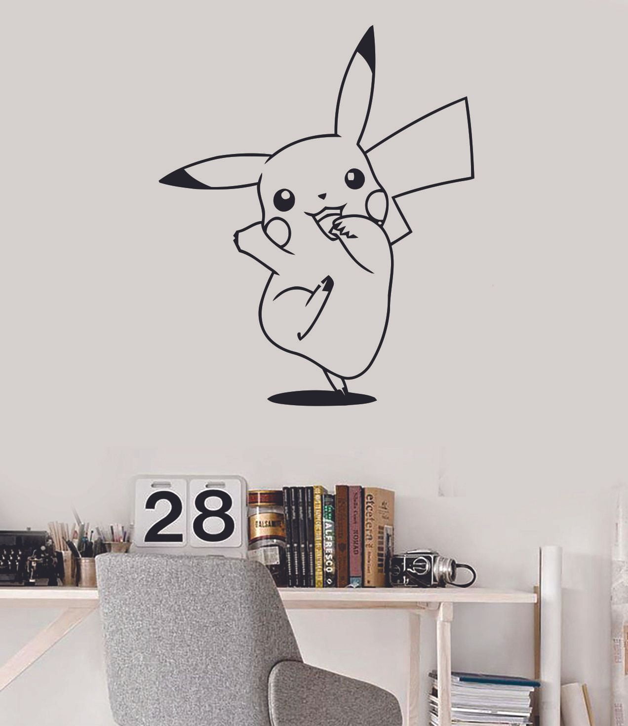DecorWithUs Pikachu Children Cartoon Wall Sticker, Decal Vinyl ...