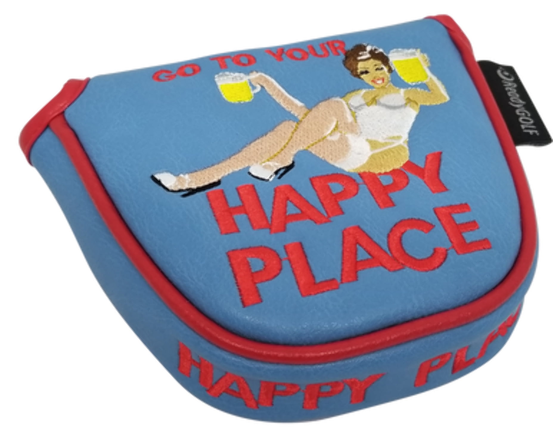 Happy Place Embroidered Putter Cover - Mallet V2 - Walmart.com
