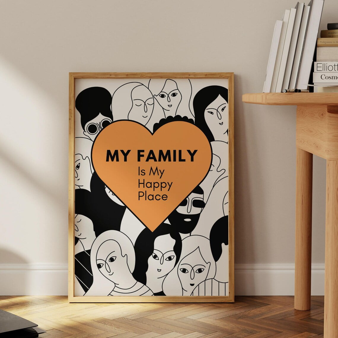 Happy Place Print • Family Love Hallway Maximalist Decor • This Is My ...