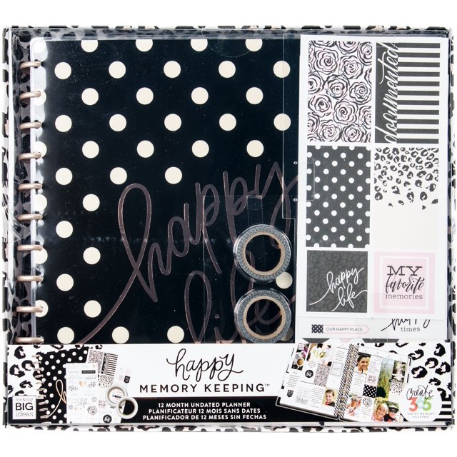 Happy Planner 12-Month Big Planner Box Kit-Happy Life - Walmart.com