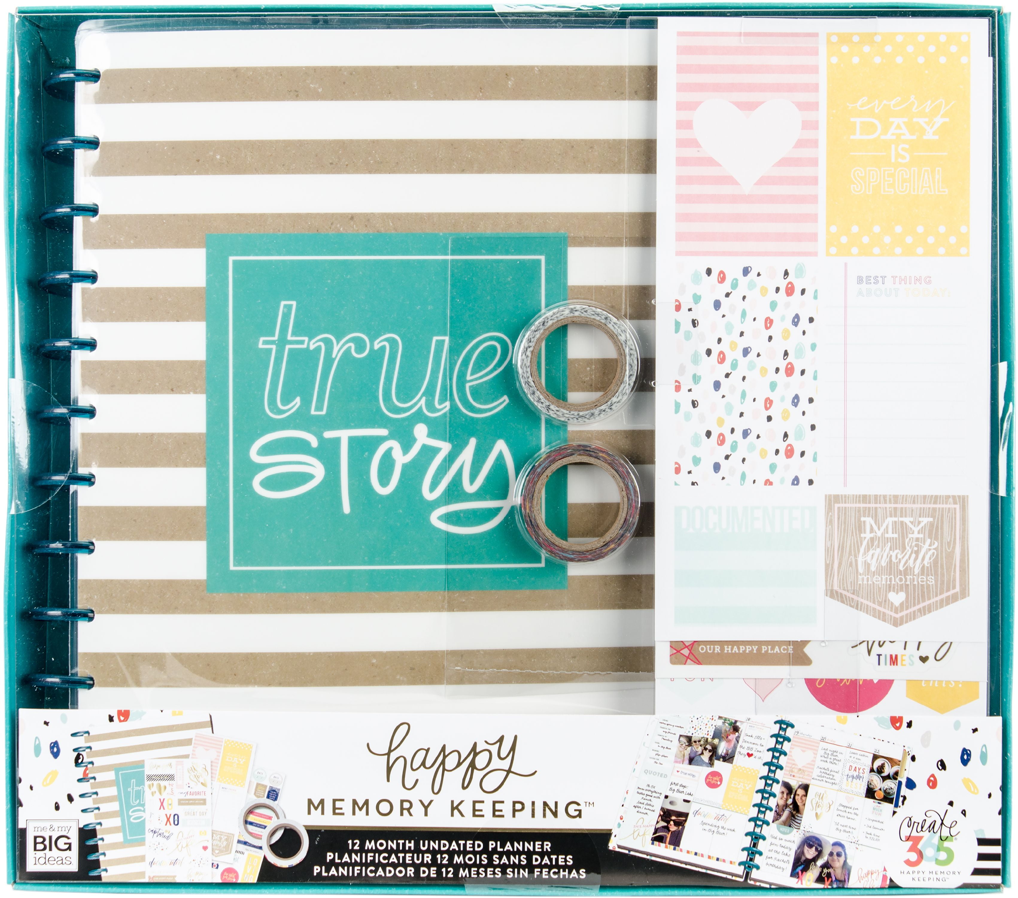 Happy Planner 12-Month Big Planner Box Kit-True Story - Walmart.com