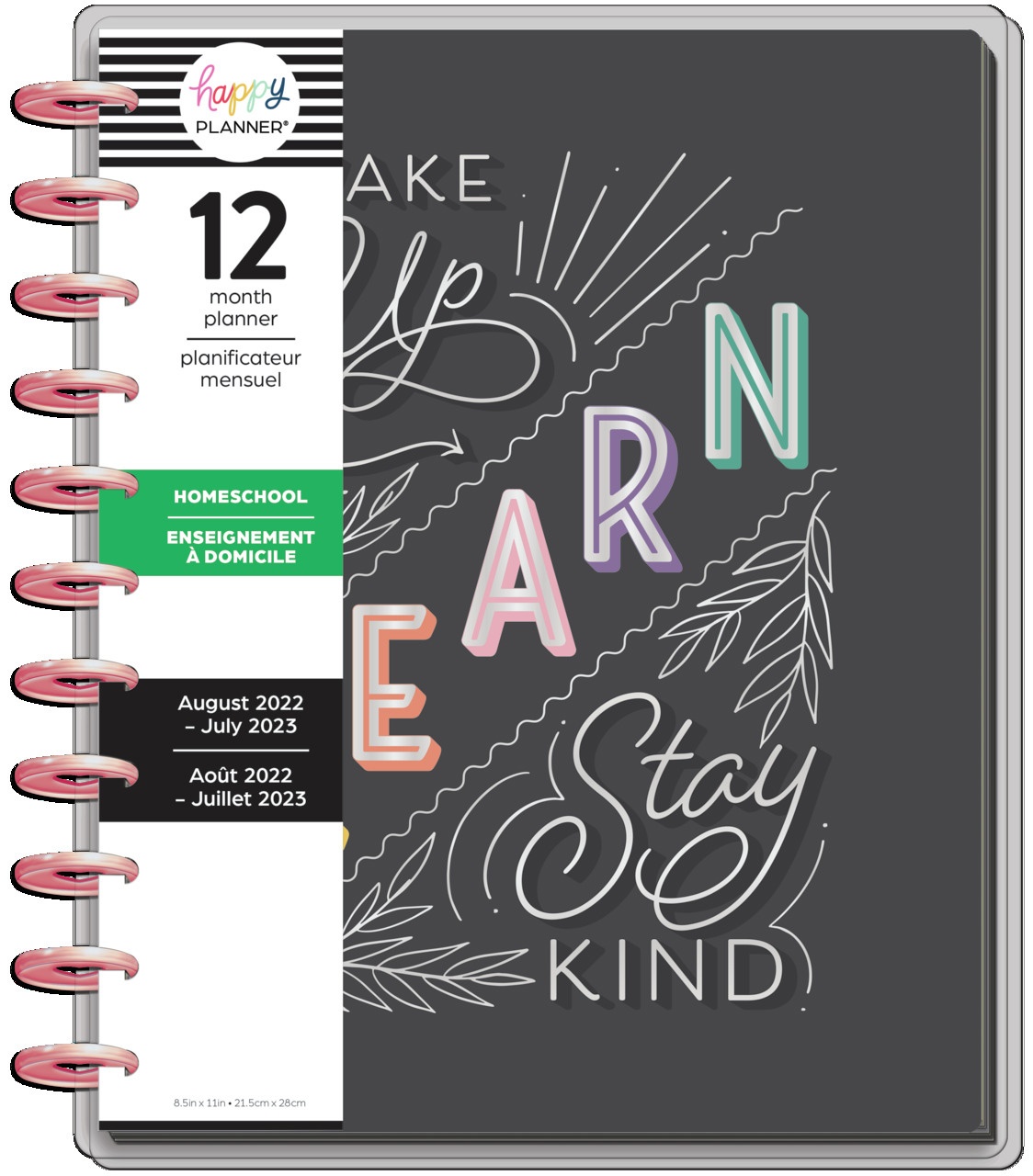 Happy Planner 12-Month Dated Big Planner-Wake Up & Teach, Aug 2022 To ...