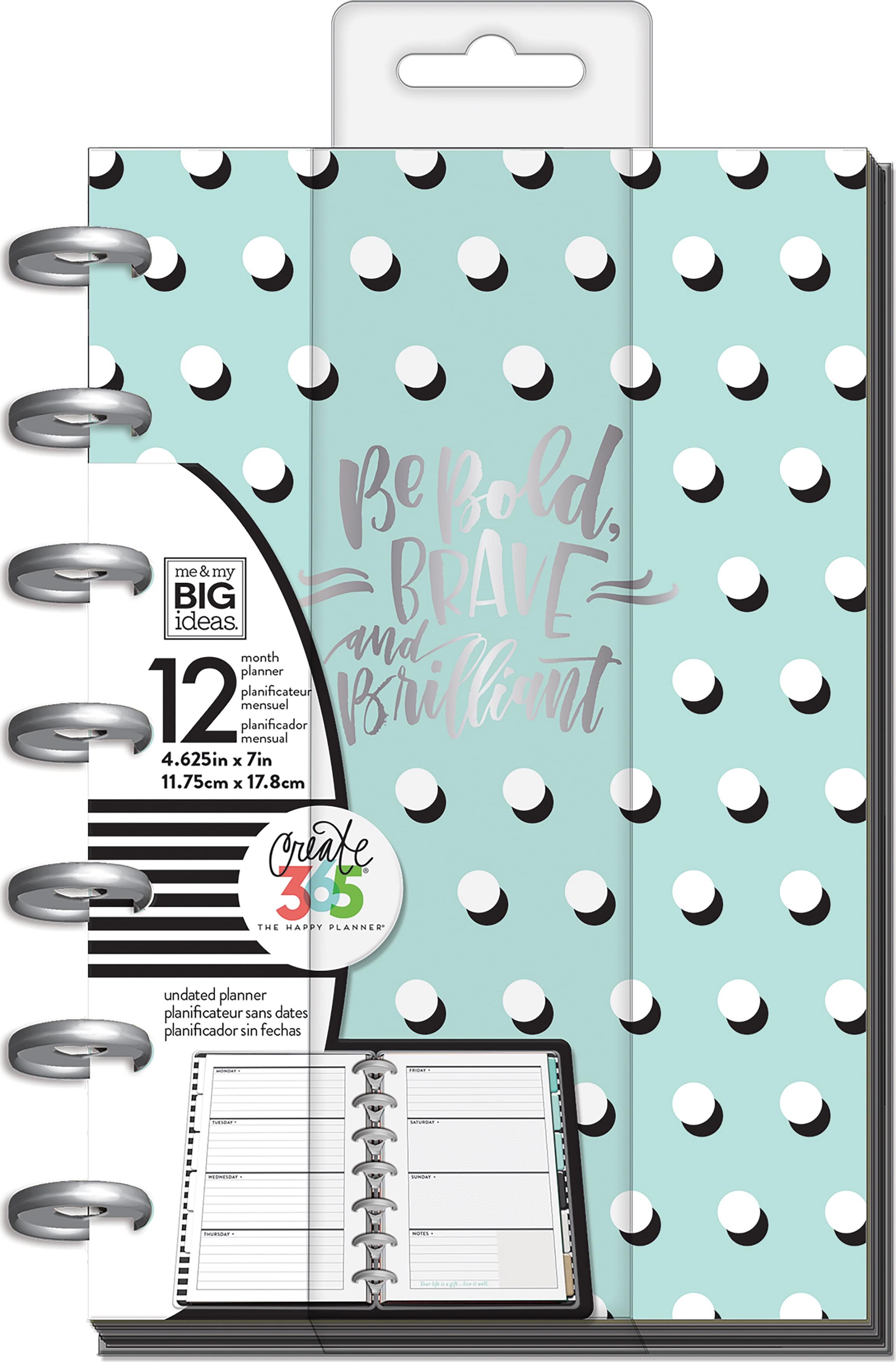 Happy Planner 12-Month Undated Mini Planner 5.125"X7.5"-A Well Krafted ...