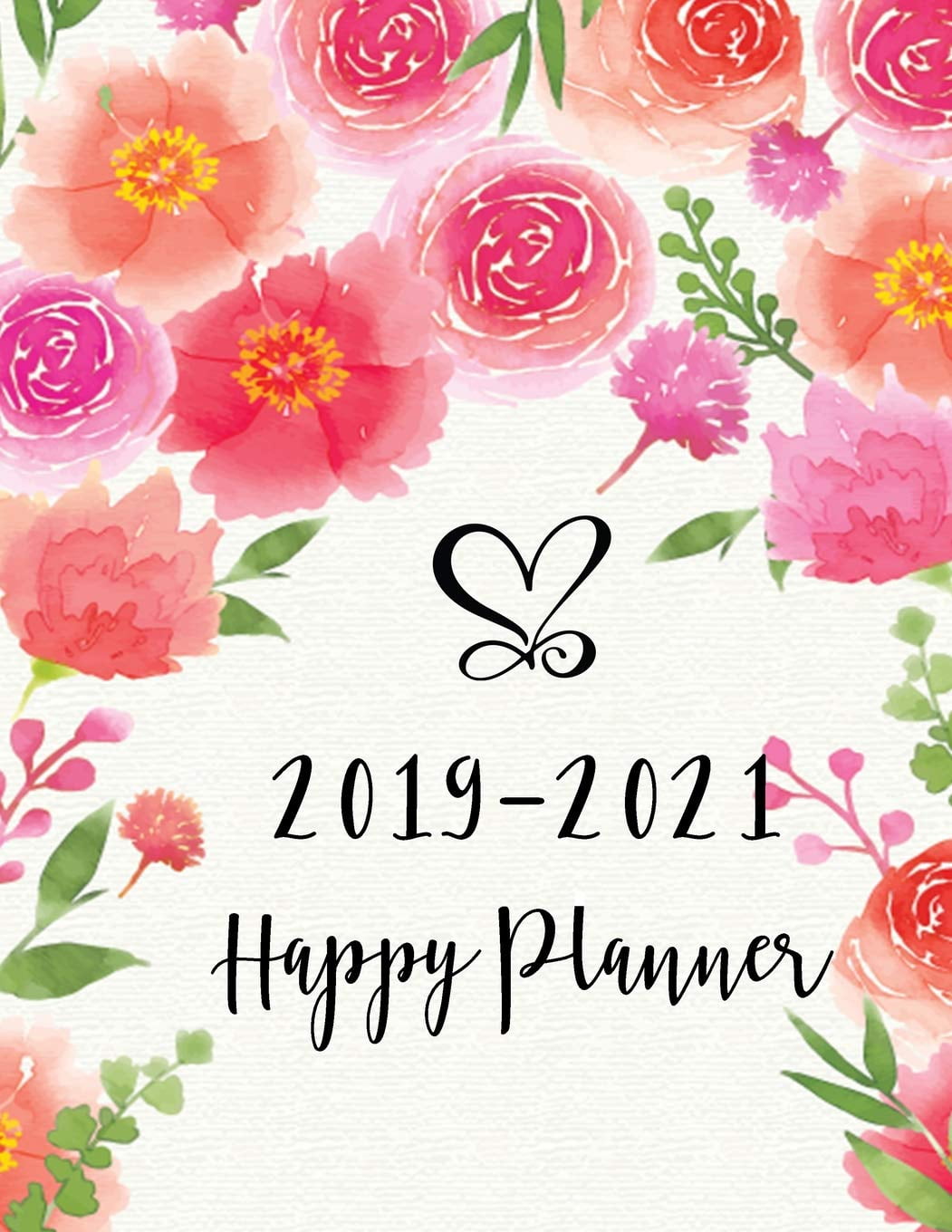 Happy Planner 2019-2021: Monthly Planner 36 Months Calendar Monthly ...