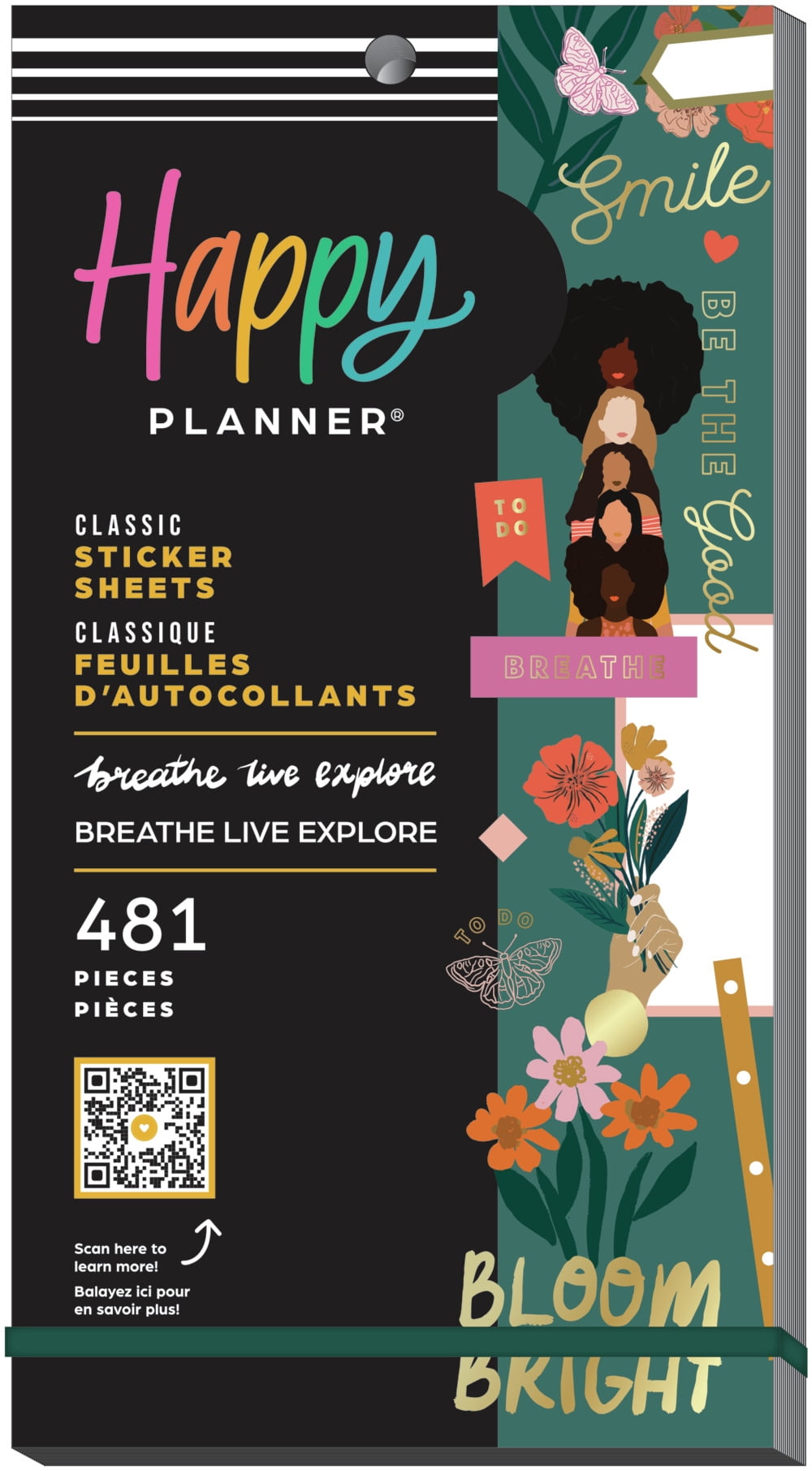 Happy Planner 30 Sheet Value Sticker Pack, Breathe Live Explore Theme ...