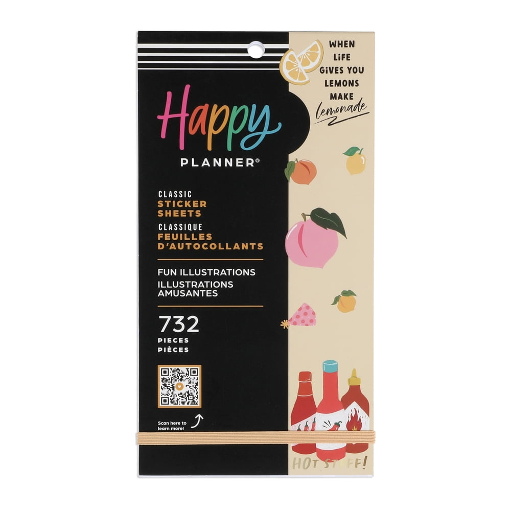 The Happy Planner Sticker Pack, 30 Sheets, 732 Stickers, Fun ...