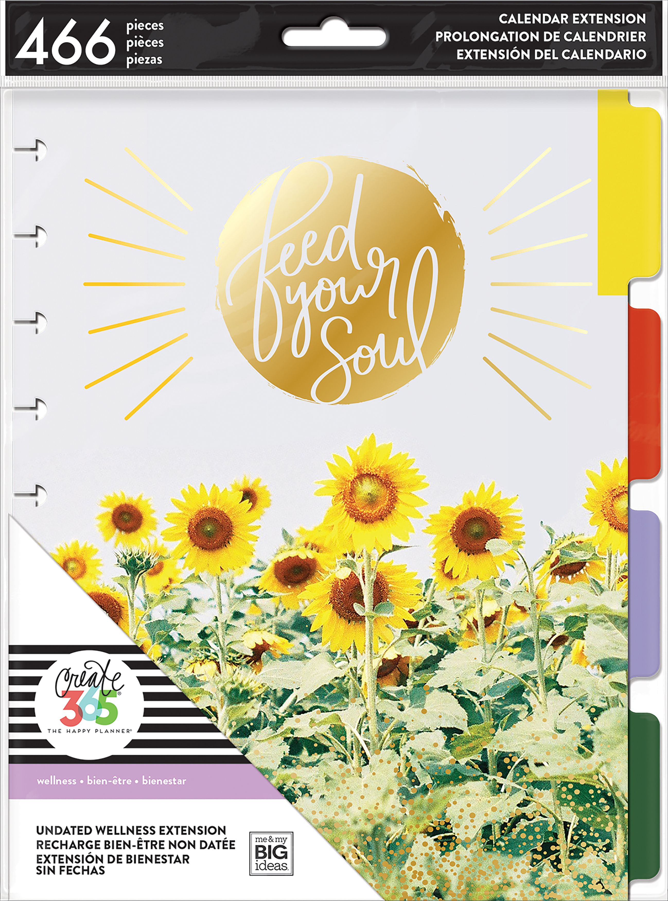 Happy Planner 6-Month Undated Medium Planner Extension Pack-Wellness ...