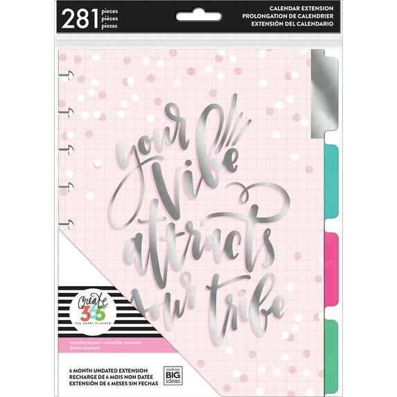 Happy Planner 6-Month Undated Medium Planner Extension Pack-Your Vibe ...