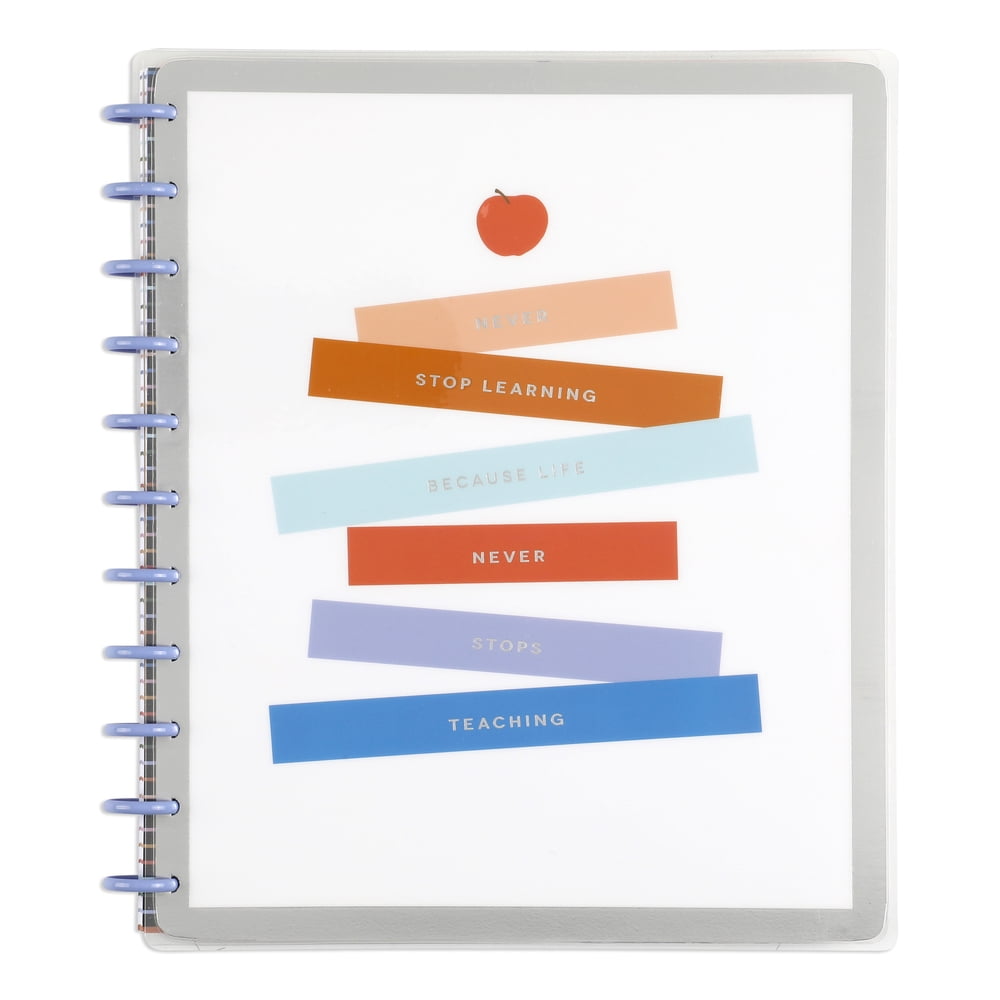 Happy Planner Big Notebook W/60 Sheets 8.5"X11"-Teacher Notes - Walmart.com
