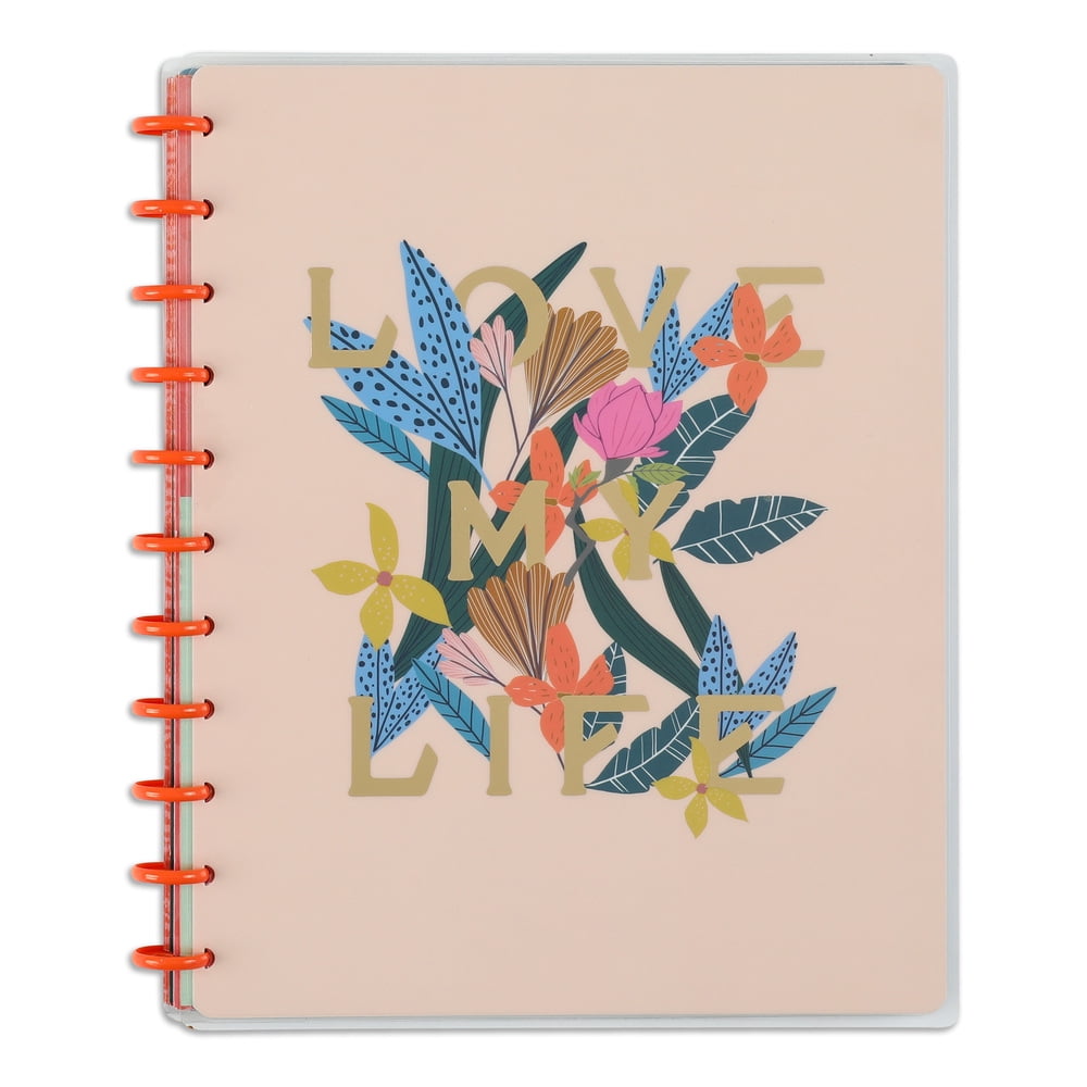 Happy Planner 60 Page Dot Lined Notebook with 3 Dividers, Jewel Tone ...