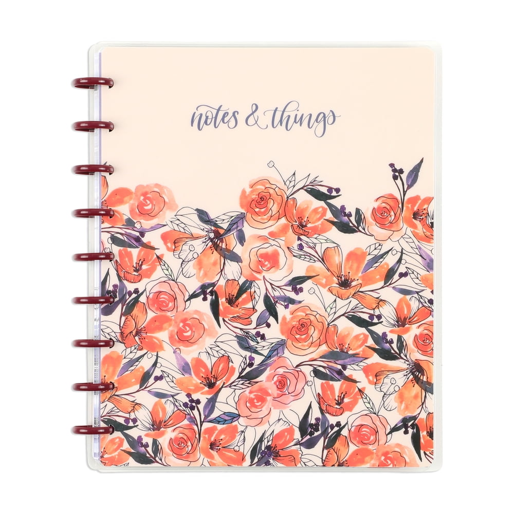 Happy Planner 60 Page Dot Lined Notebook with 3 Dividers, Peggy Dean ...