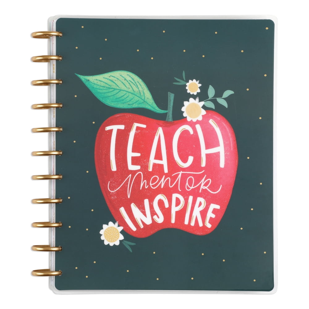 Happy Planner Organized Academic Brights, Daily 12-Month Teacher ...