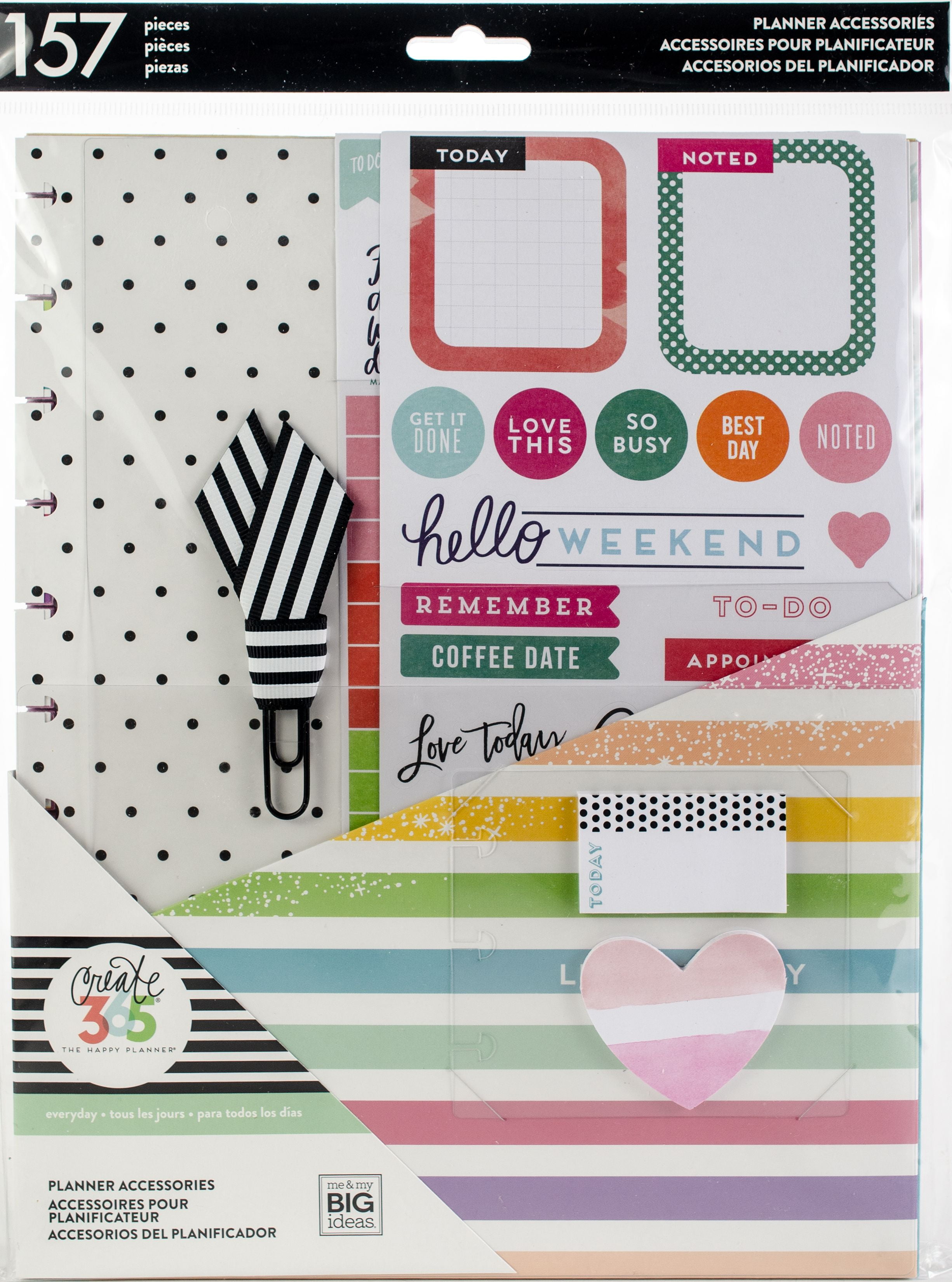 Happy Planner Big Accessories 157/Pkg-Life Is Lovely - Walmart.com