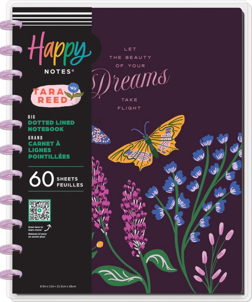 Happy Planner Big Disc Bound Notebook-Butterfly Botanics - Walmart.com