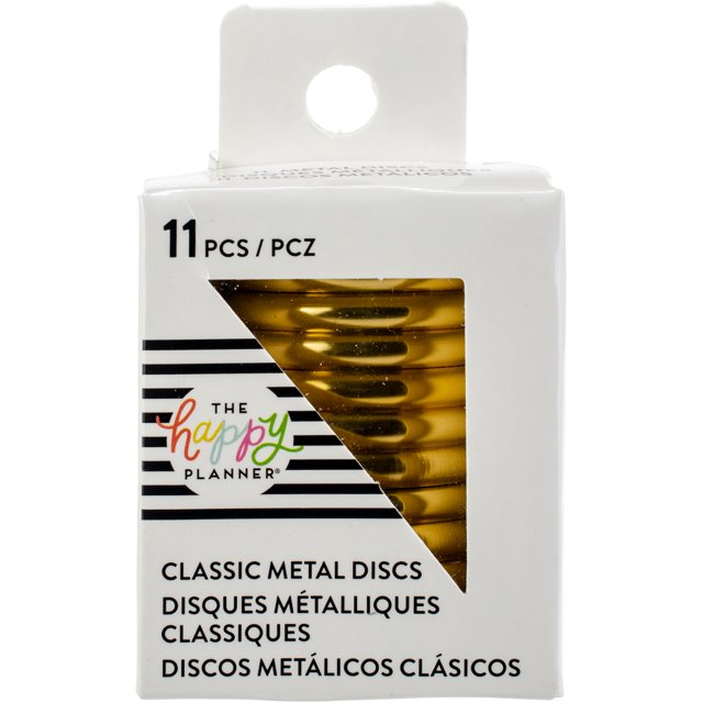 Happy Planner Medium Metal Expander Discs 11/Pkg-Gold - Walmart.com