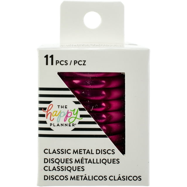 Happy Planner Medium Metal Expander Discs 11/Pkg-Hot Pink - Walmart.com
