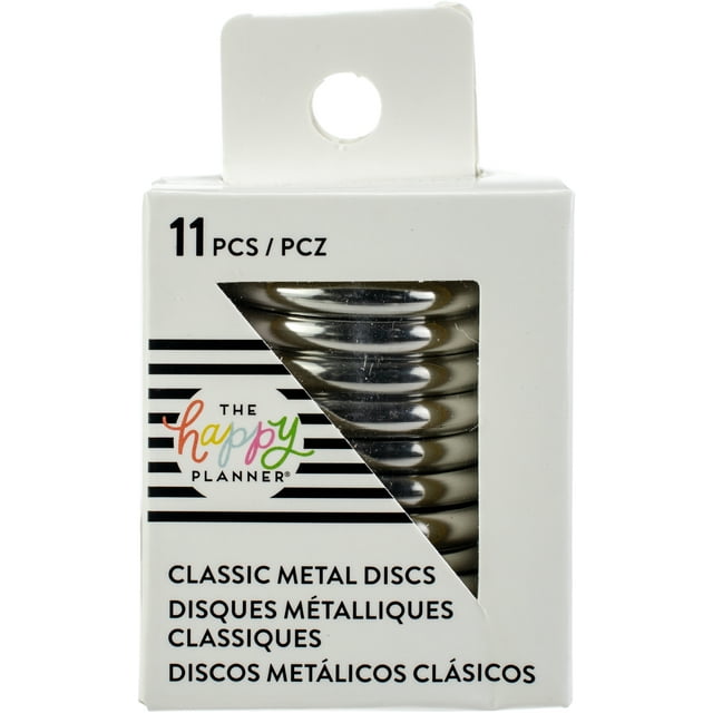 Happy Planner Medium Metal Expander Discs 11/Pkg-Silver - Walmart.com