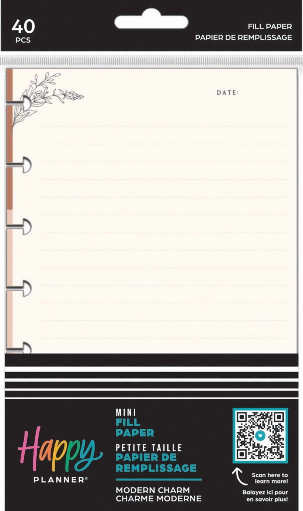 Happy Planner Mini Fill Paper-Modern Charm - Walmart.com