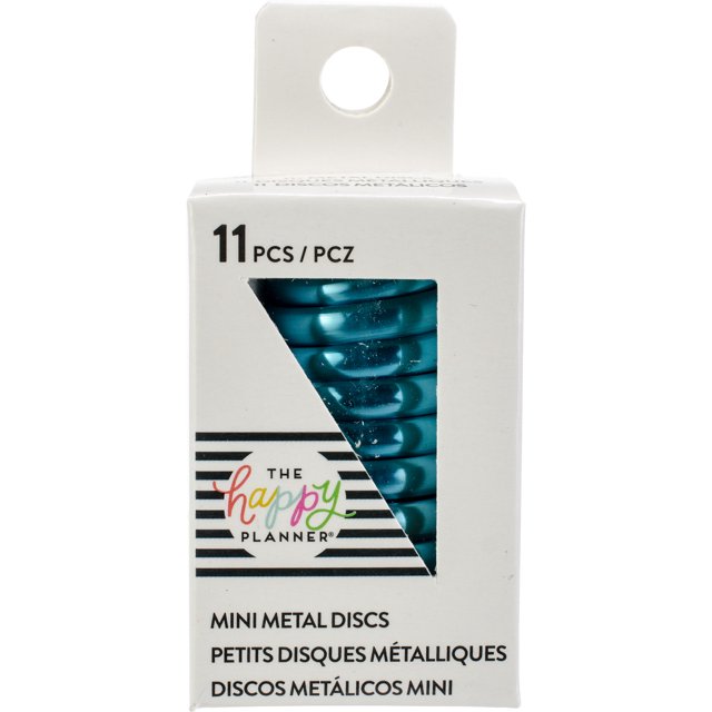 Happy Planner Mini Metal Expander Discs 11/Pkg-Teal - Walmart.com