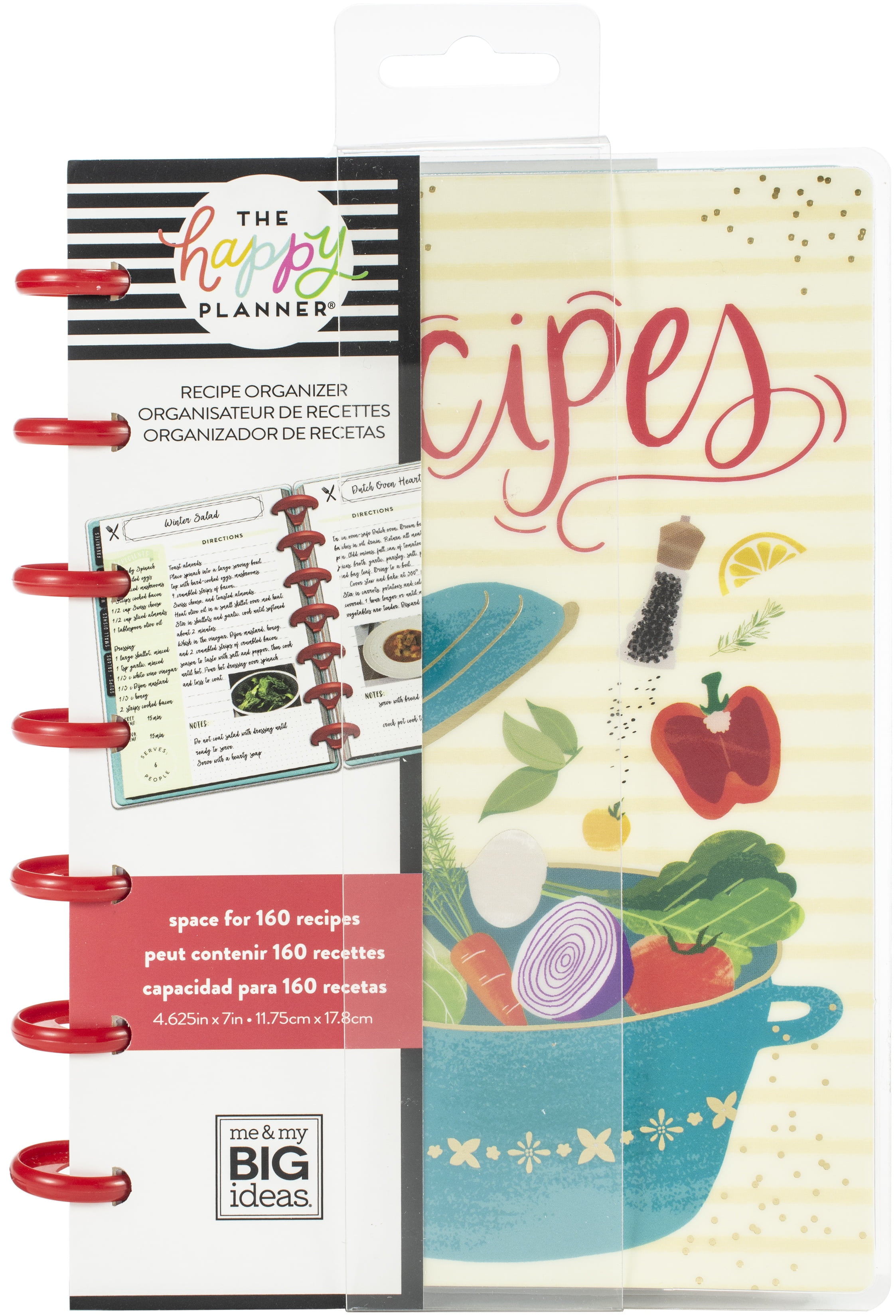 Happy Planner Mini Undated Planner -Recipe - Walmart.com