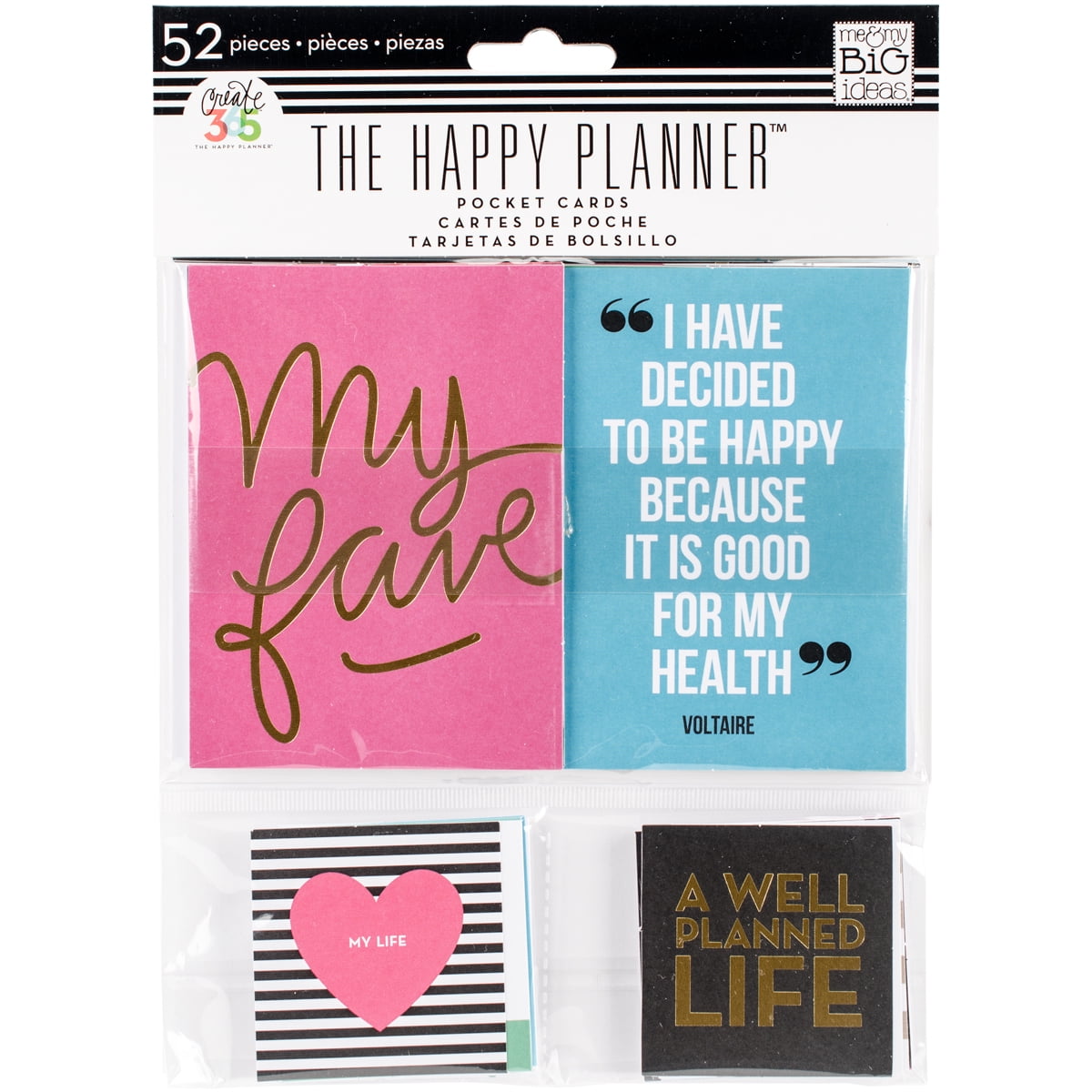 Happy Planner Pocket Cards 52/Pkg - Walmart.com