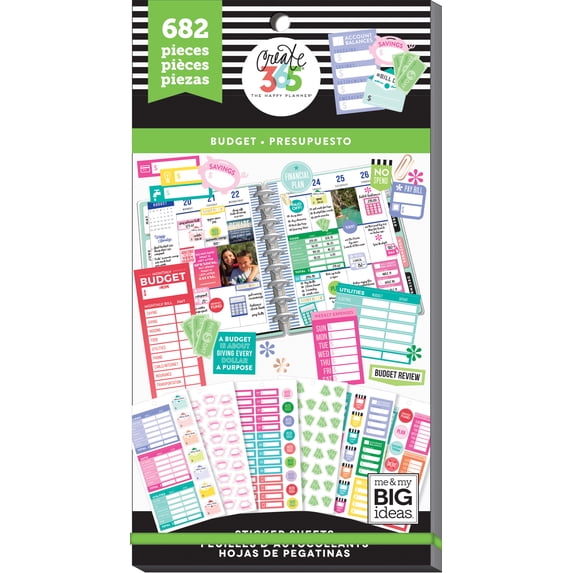 Happy Planner Sticker Value Pack-Budget Fill-In, 682/Pkg. - Walmart.com