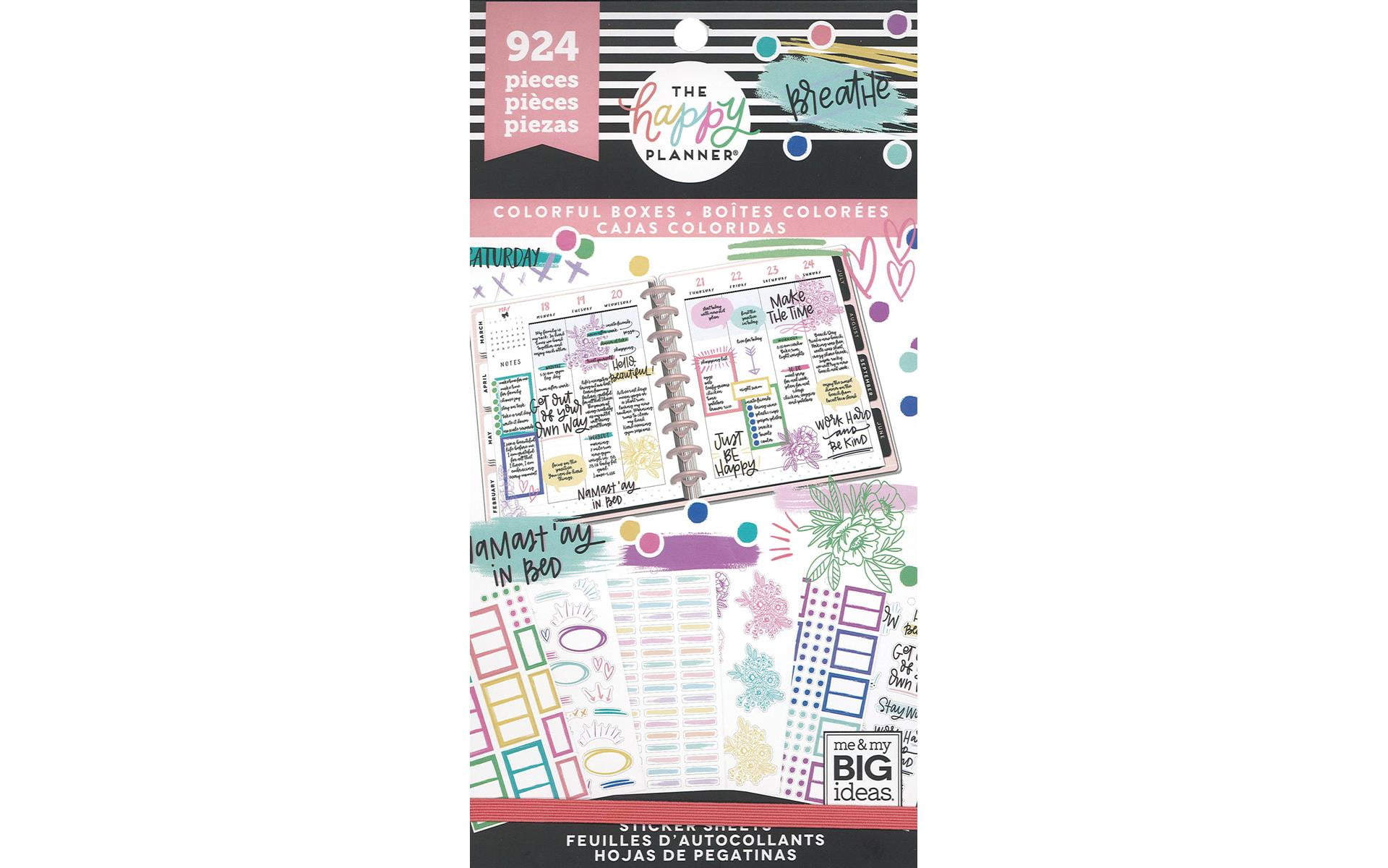 Happy Planner Sticker Value Pack-Highlights Boxes, 924/Pkg - Walmart.com