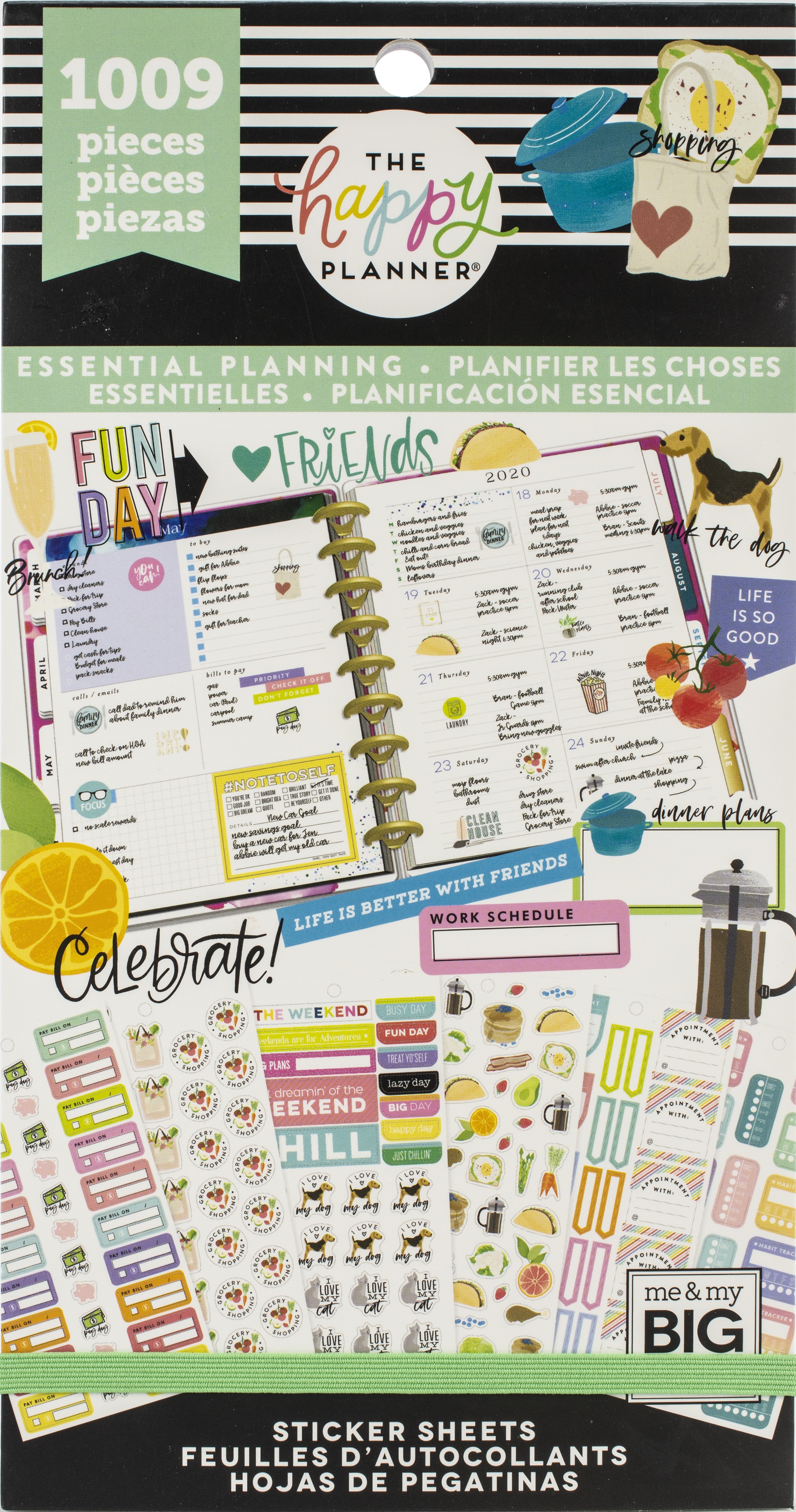 Happy Planner Sticker Value Pack-Planner Essentials, 1009/Pkg - Walmart.com