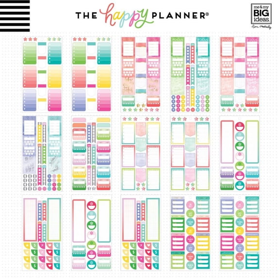 Happy Planner Sticker Value Pack-Productivity Fill-In, 540/Pkg ...