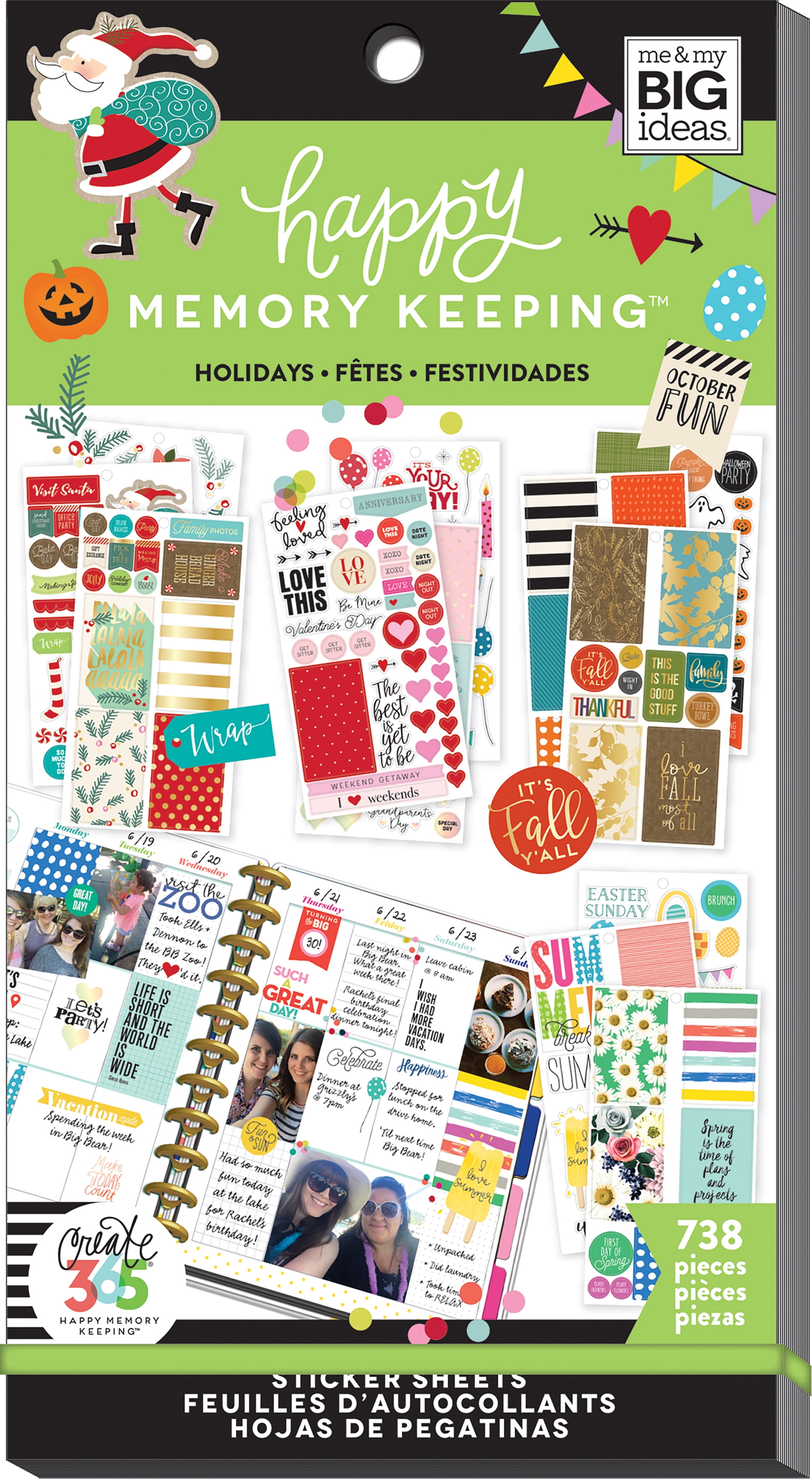 Happy Planner Sticker Value Pack-Seasons & Holidays, 738/Pkg - Walmart.com