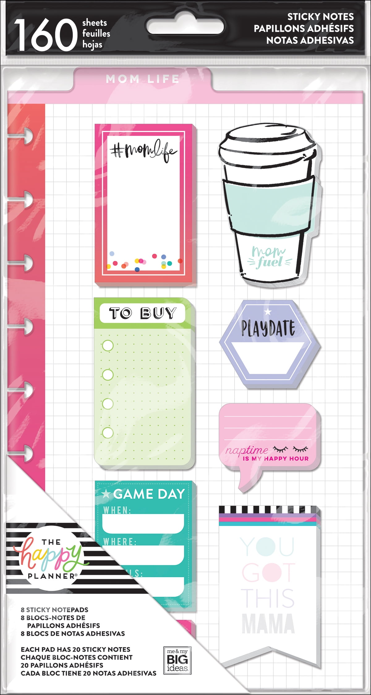 Happy Planner Sticky Notes 160/Pkg . - Walmart.com