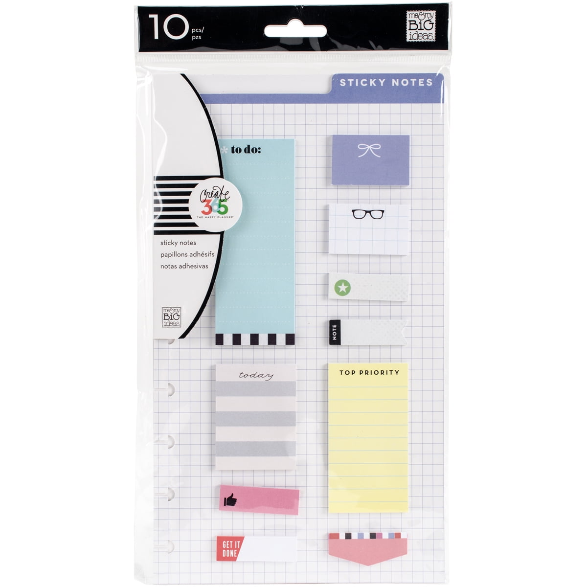 Happy Planner Sticky Notes 200/Pkg To Do, 10 Designs/20 Each - Walmart.com