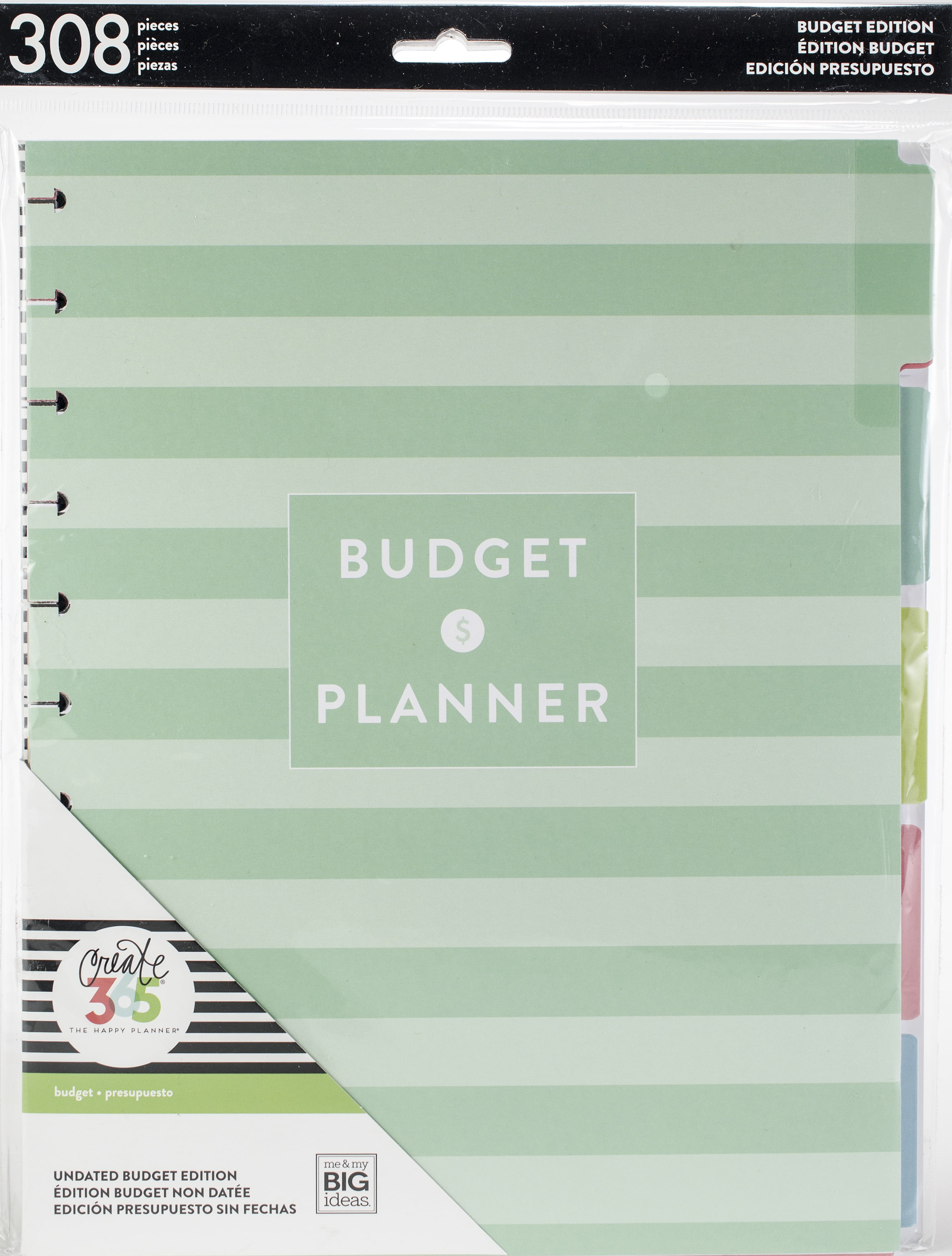 Happy Planner Undated Big Planner Extension Pack-Budget - Walmart.com