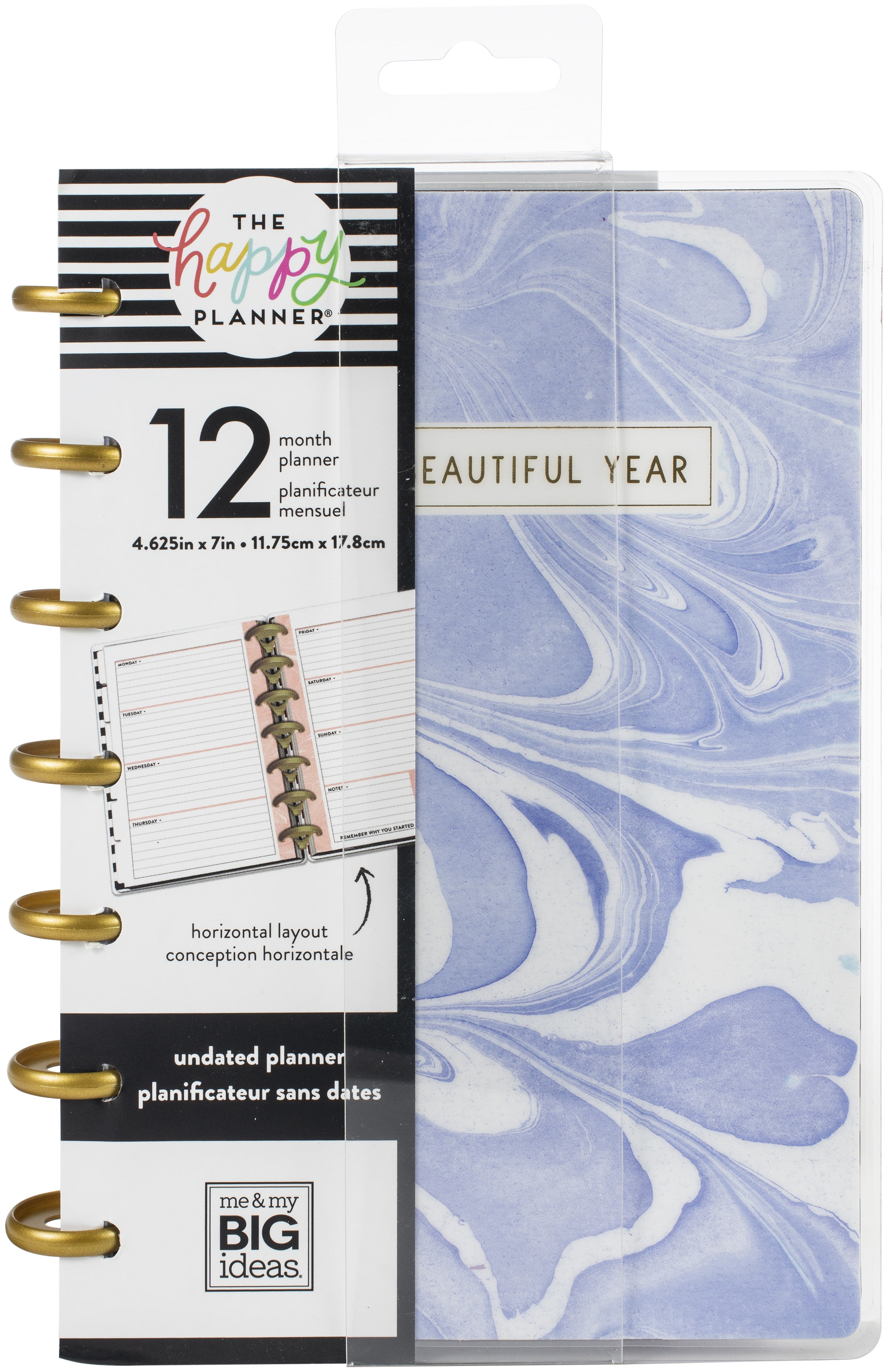 Happy Planner Undated Mini - Modern Marble - Walmart.com