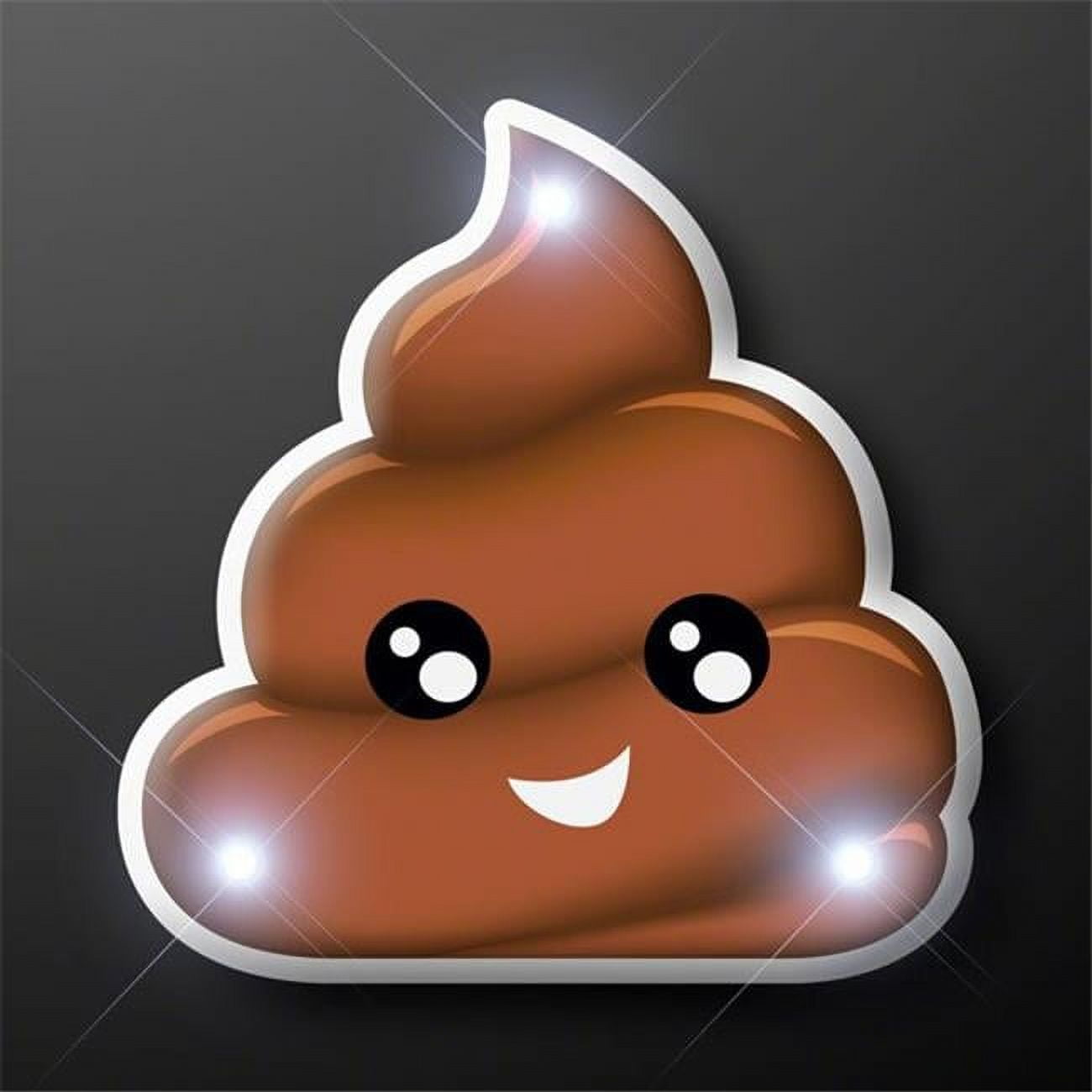 Happy Poop Swirl Emoji Flashing Body Light Lapel Pins - Walmart.com