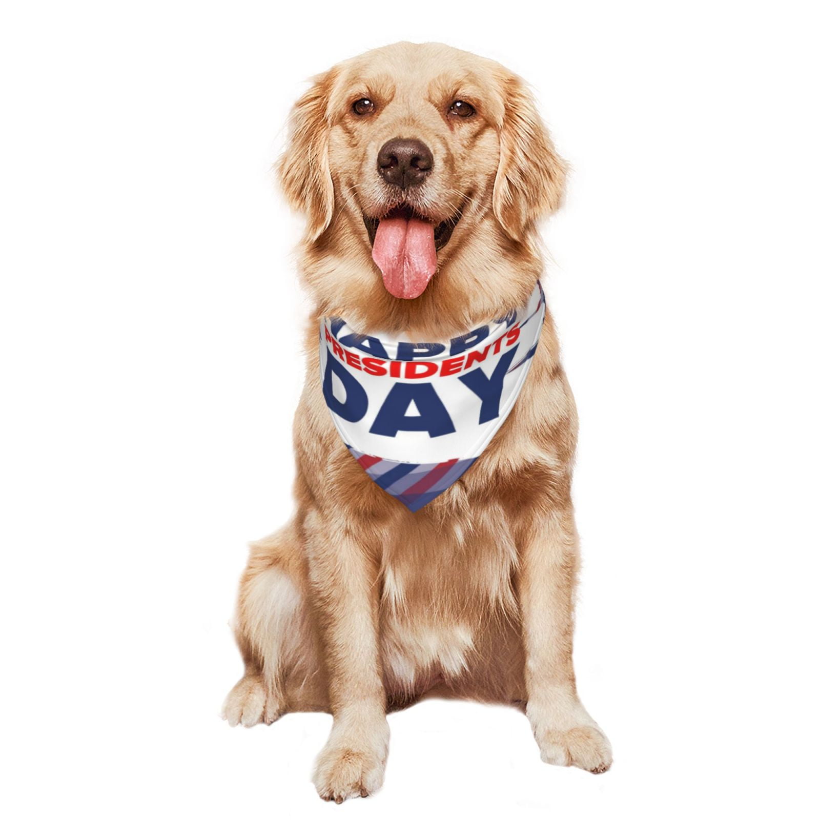Happy President'S Day 2024 Dog Bandanas Triangle Bibs Pet Scarf ...