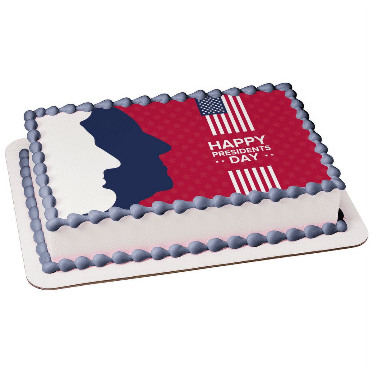 Happy President's Day American Flag Edible Cake Topper Image ABPID57023 ...