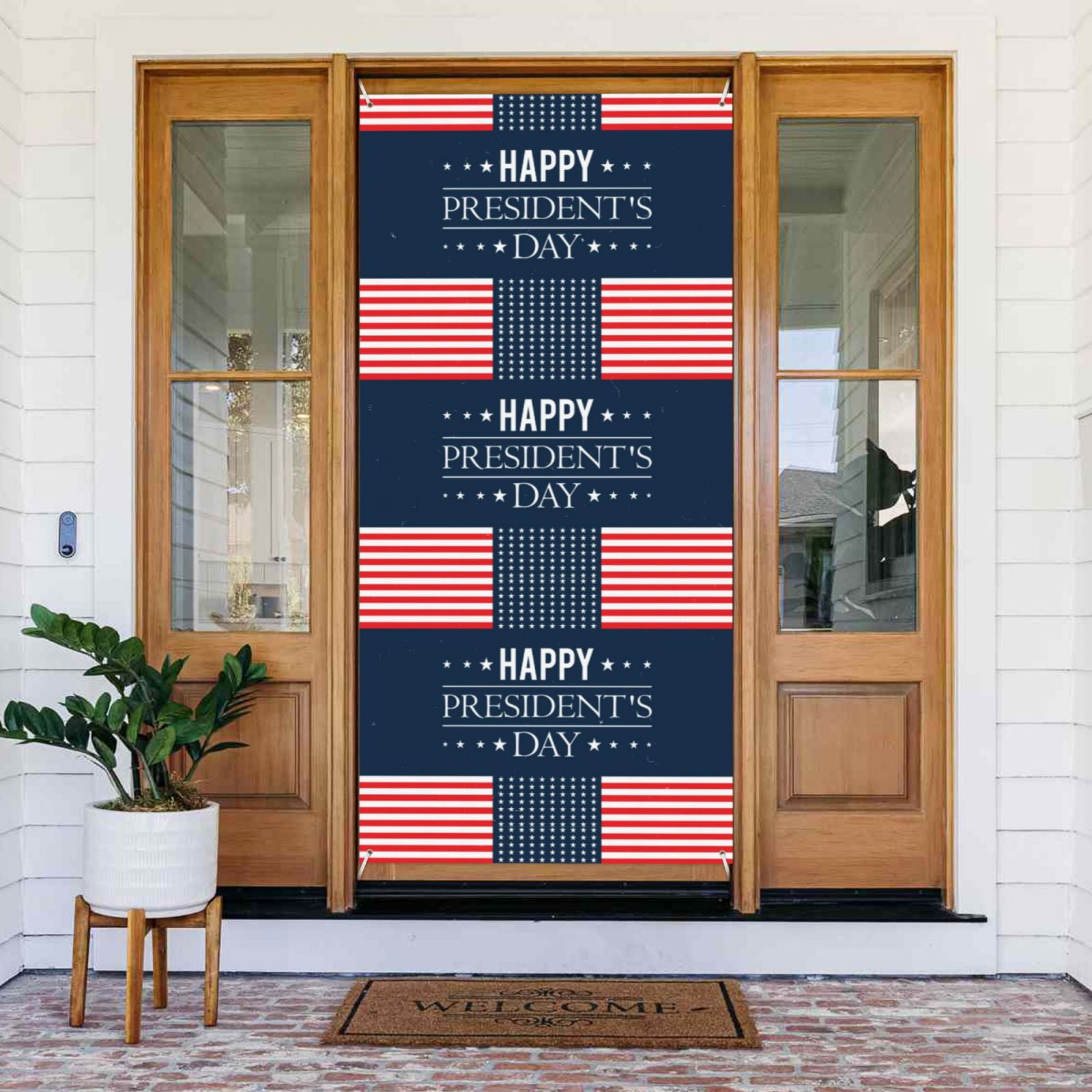 Happy President's Day Door Cover Decoration Backdrop Banner Flag ...