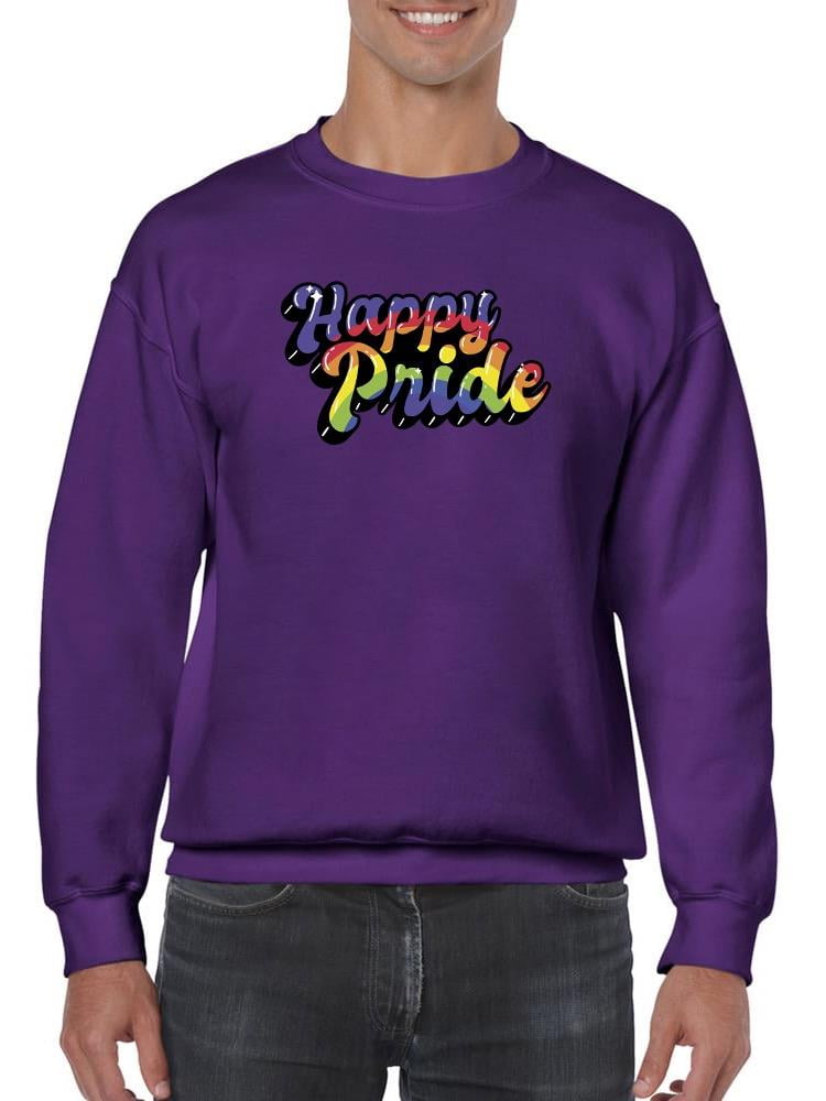 Happy Pride Bubblegum Banner Sweatshirt Men -Smartprints Designs, Male x-Large - Walmart.com