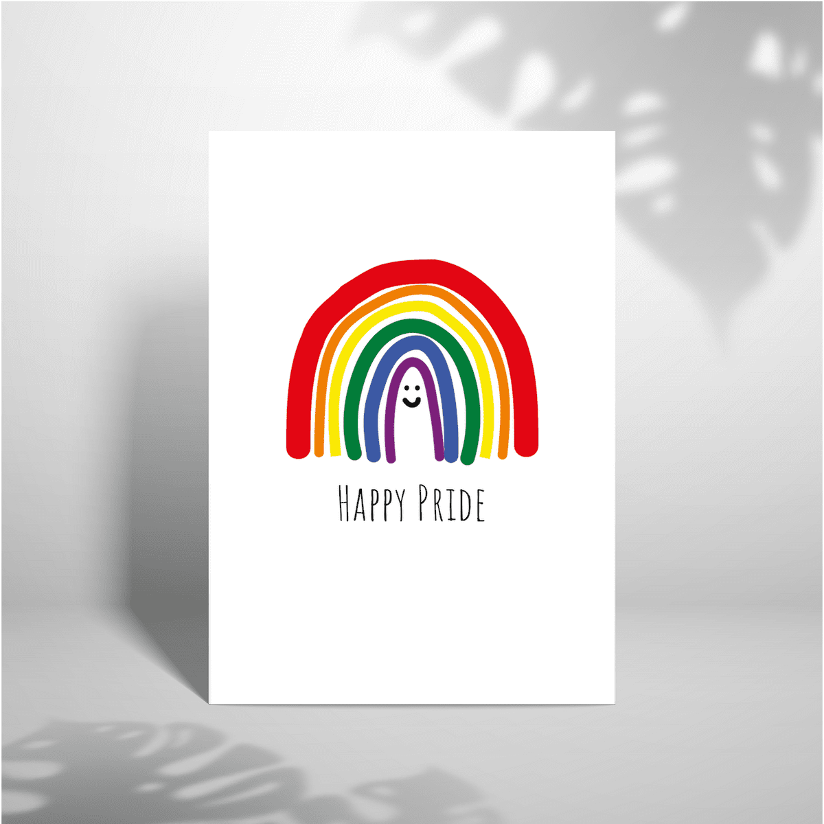 Happy Pride Card with Rainbow Design – Perfect Greeting Card for LGBTQ+ ...
