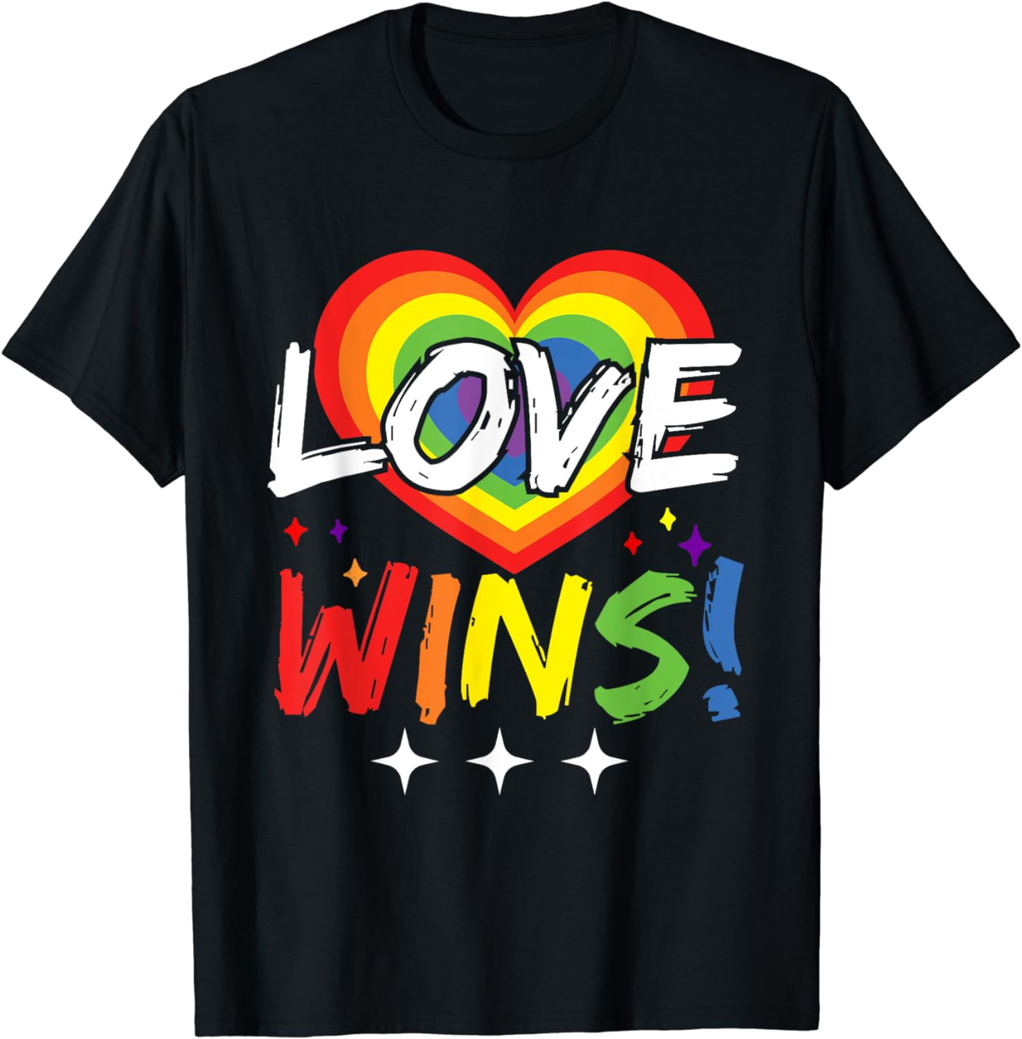 Happy Pride Month Rainbow Flag Design for Proud Ally T-Shirt - Walmart.com