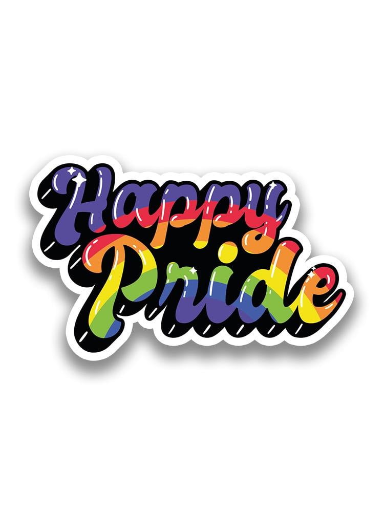 Happy Pride Sticker -Smartprints Designs, Vinyl Sticker - Walmart.com