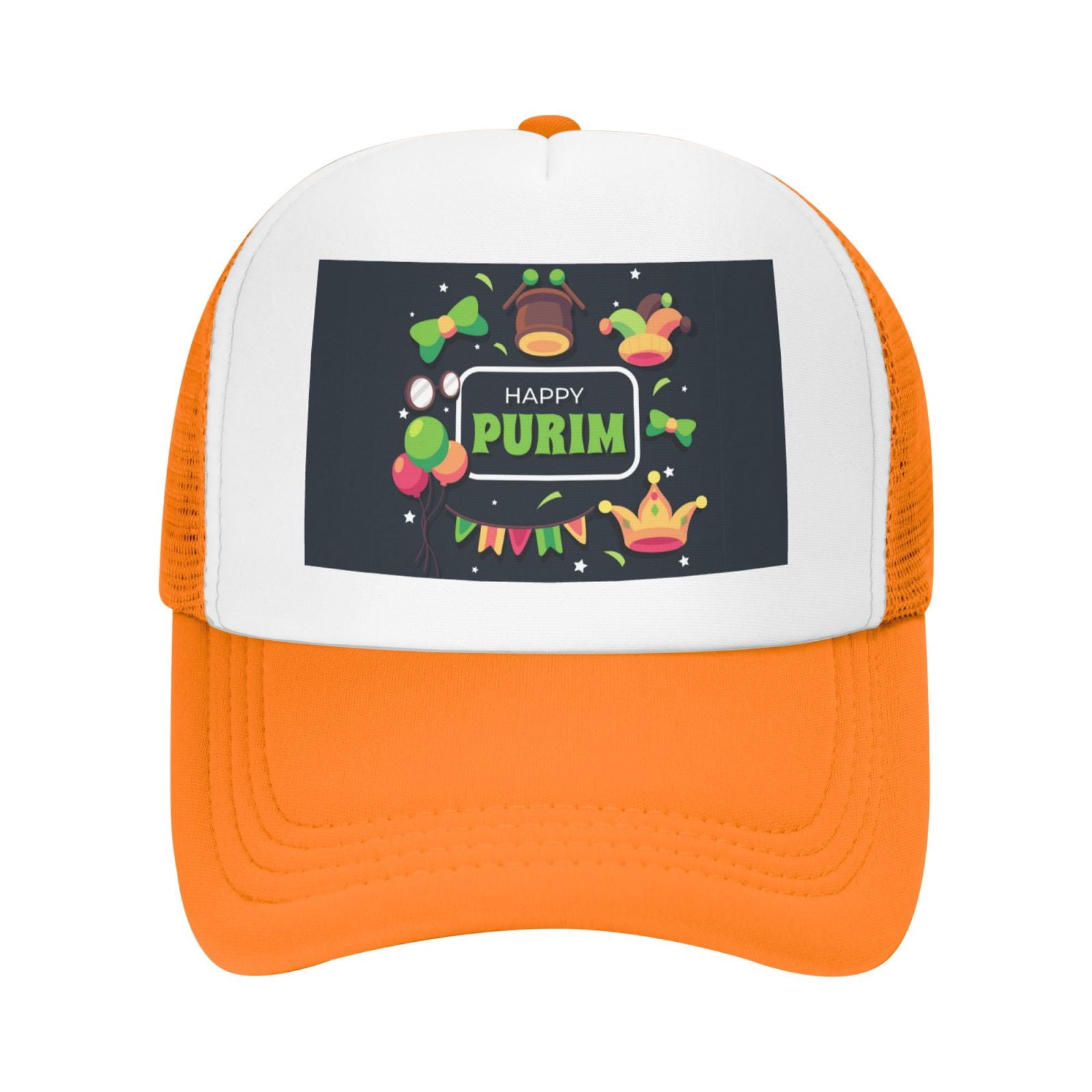 Happy Purim Day Jewish Holiday Carnival Hats for Men Women Mesh ...