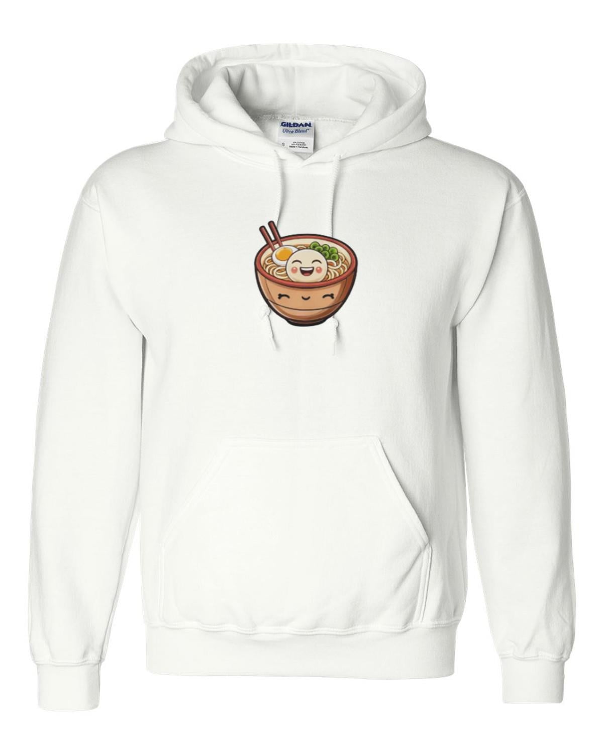Happy Ramen Bowl Food Lover Comfort Meal Cute Style Relaxed Mood Hoodie ...