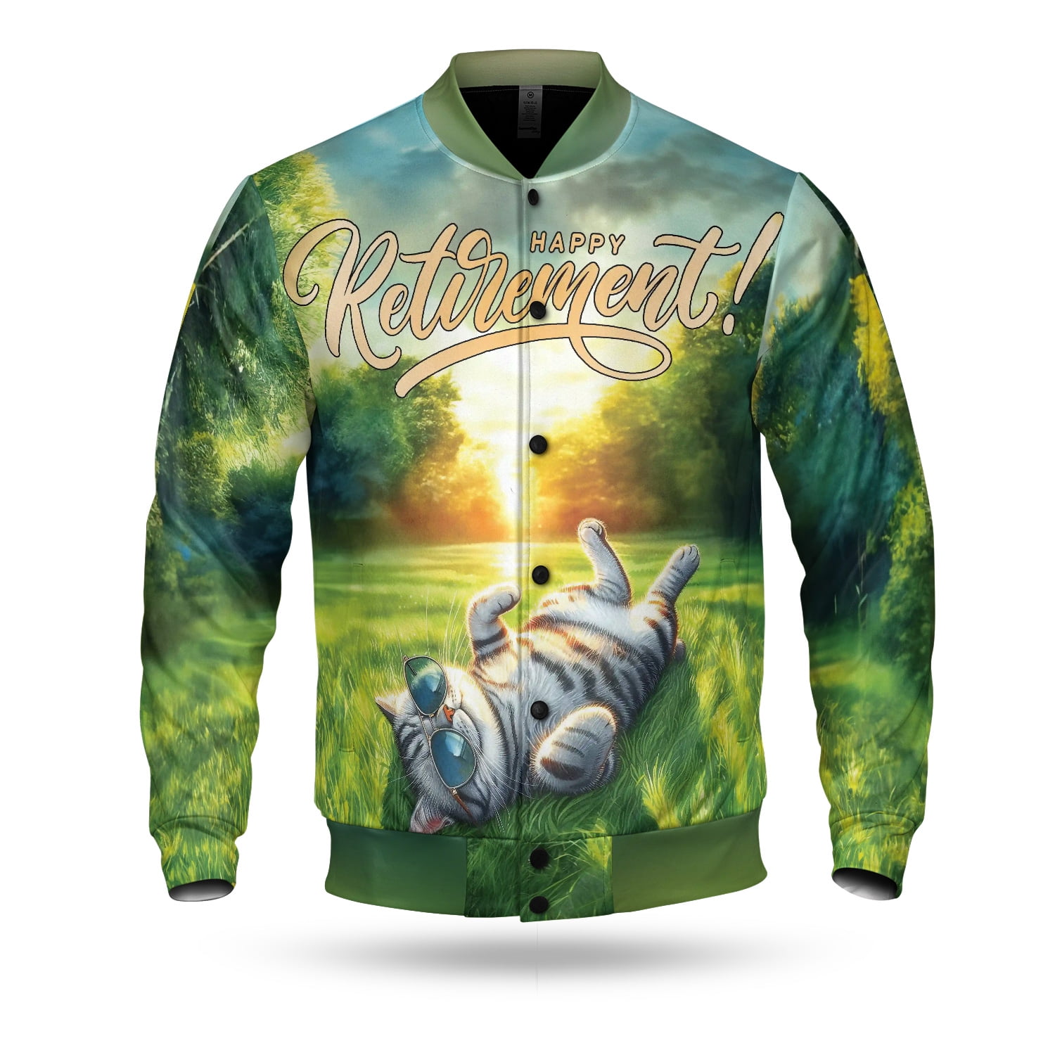 Happy Retirement with American Shorthair Enjoy Life Rest Time All Over ...